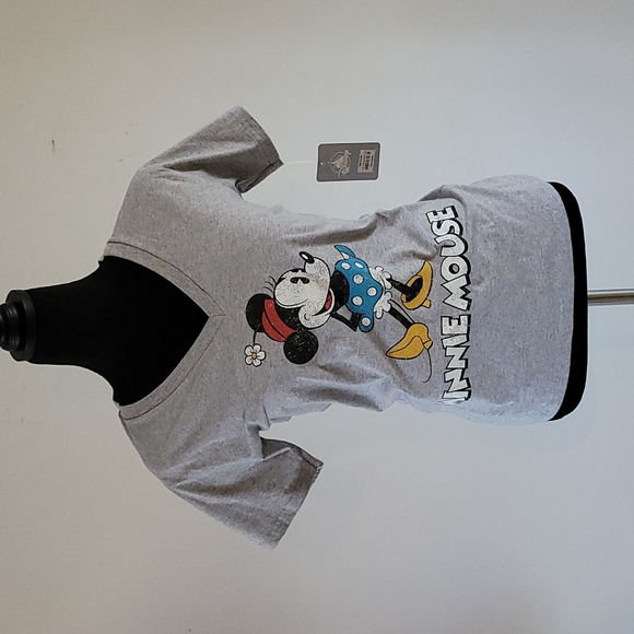 Disney | Tops | Disney Minnie Mouse Gray Tshirt | Poshmark